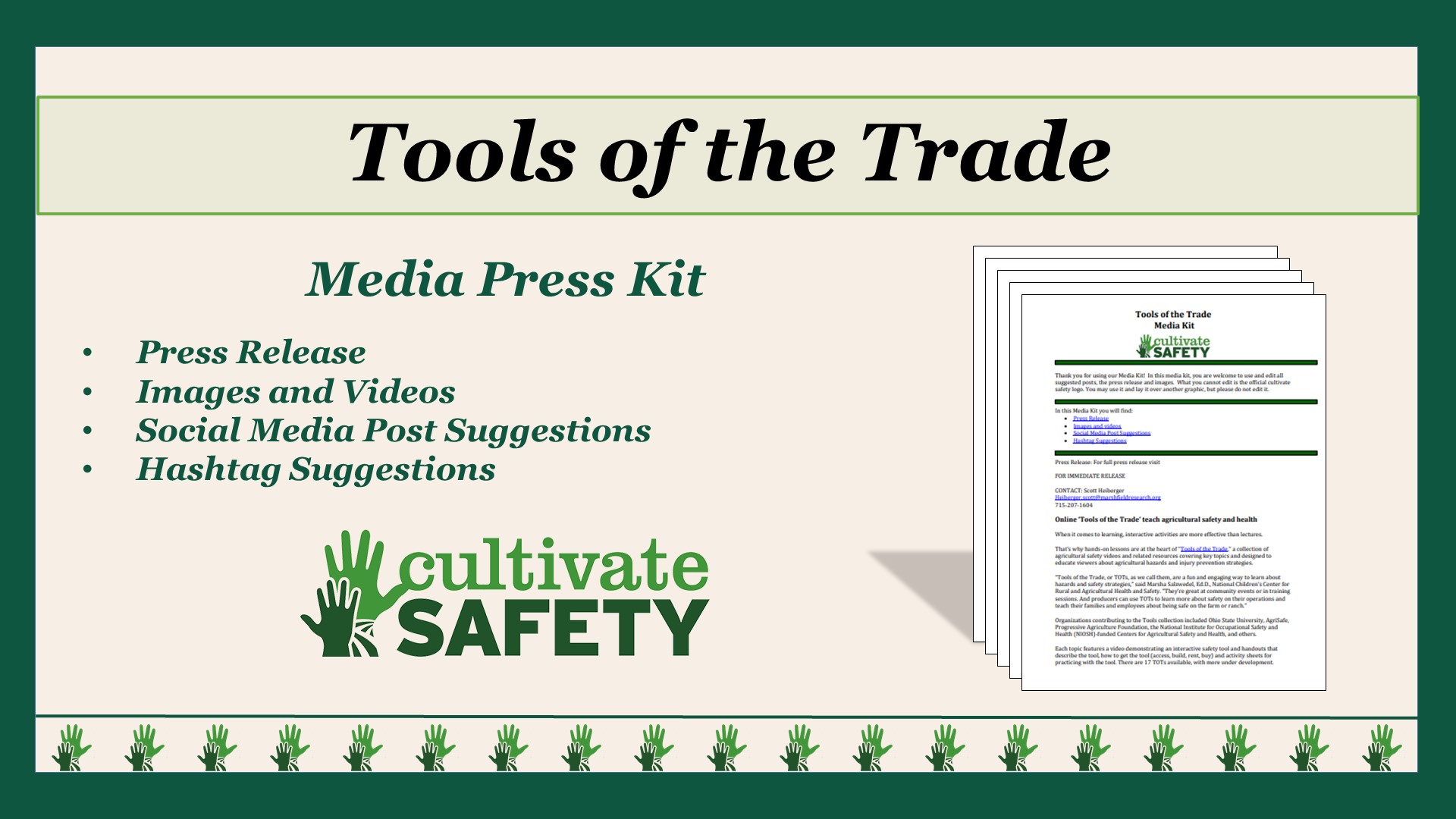 Tools of the Trade | Cultivate Safety
